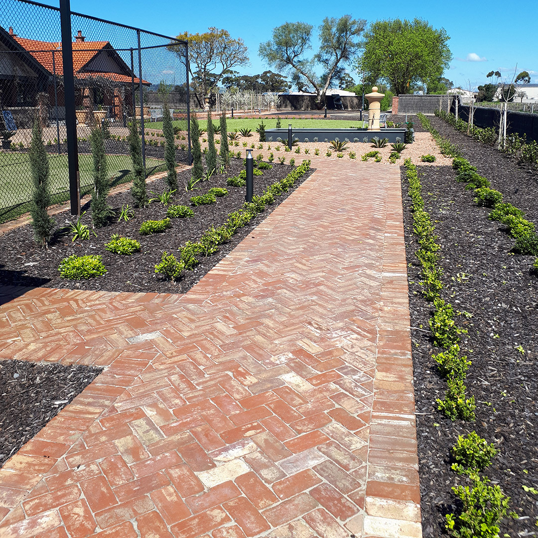 Rustic Old Red Brick Paver - Australian Paving Centre Mt Barker ...